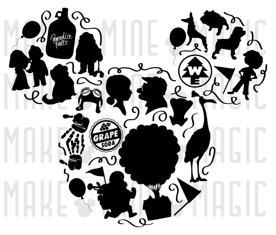 Up Mouse Head SVG PNG Cricut Instant Download. Matching Family Shirts ...