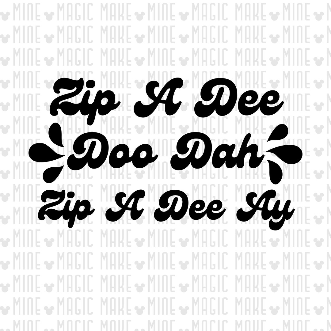 Zip A Dee Doo Dah SVG PNG, Splash Mountain Svg Png, Splash Mountain ...