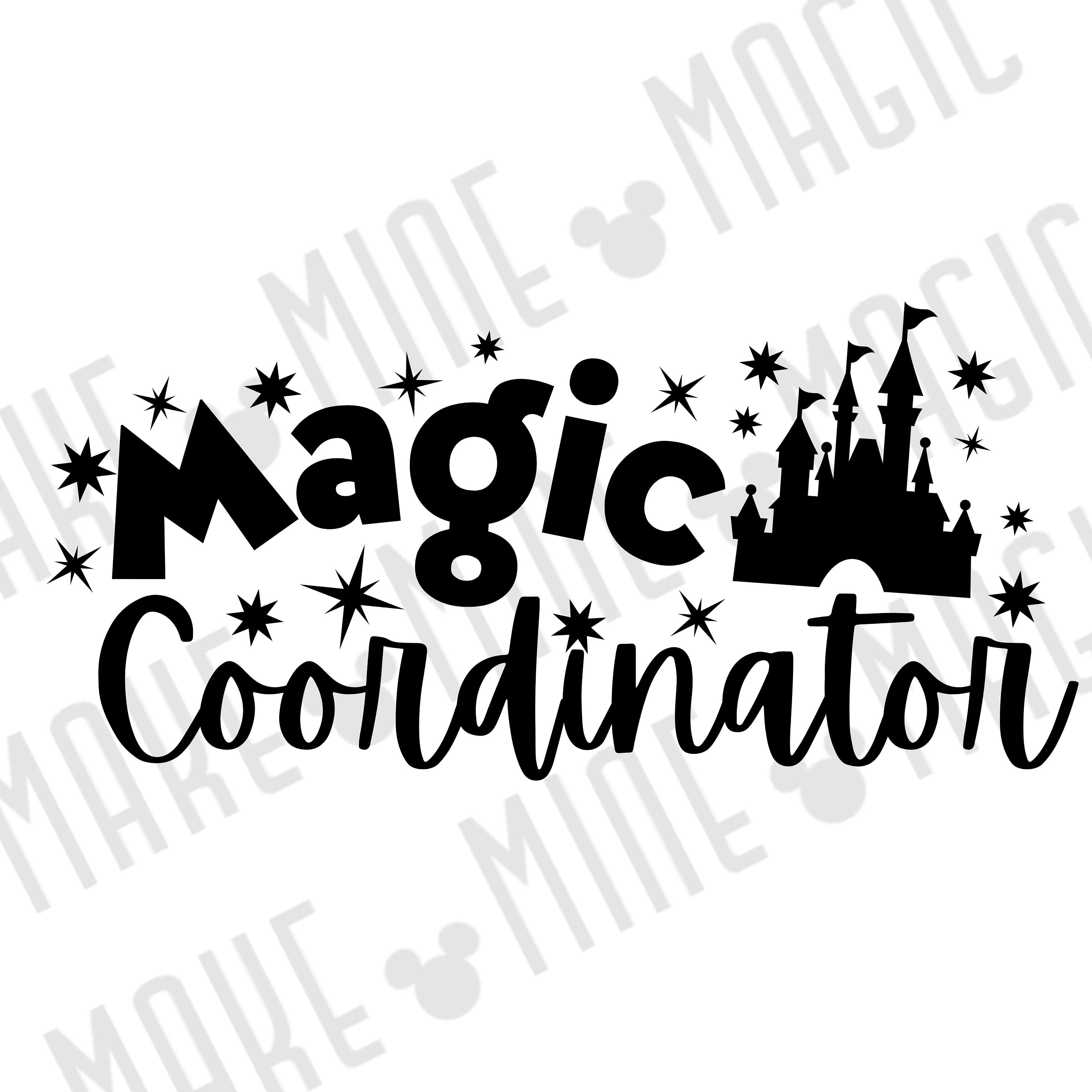 Magic Coordinator Svg Png Family Vacation Trip Svg Vacation - Etsy
