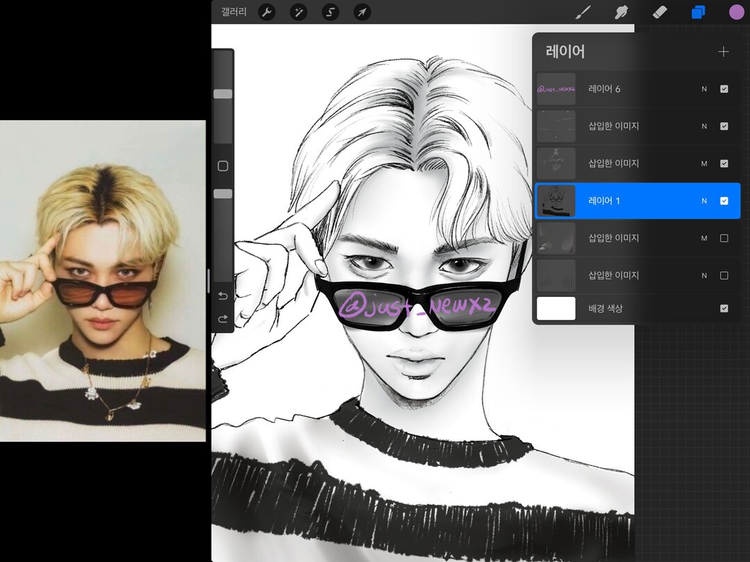 STRAY KIDS Pen Art ,KPOP Art,digital Illustration,procrite Art,coloring ...