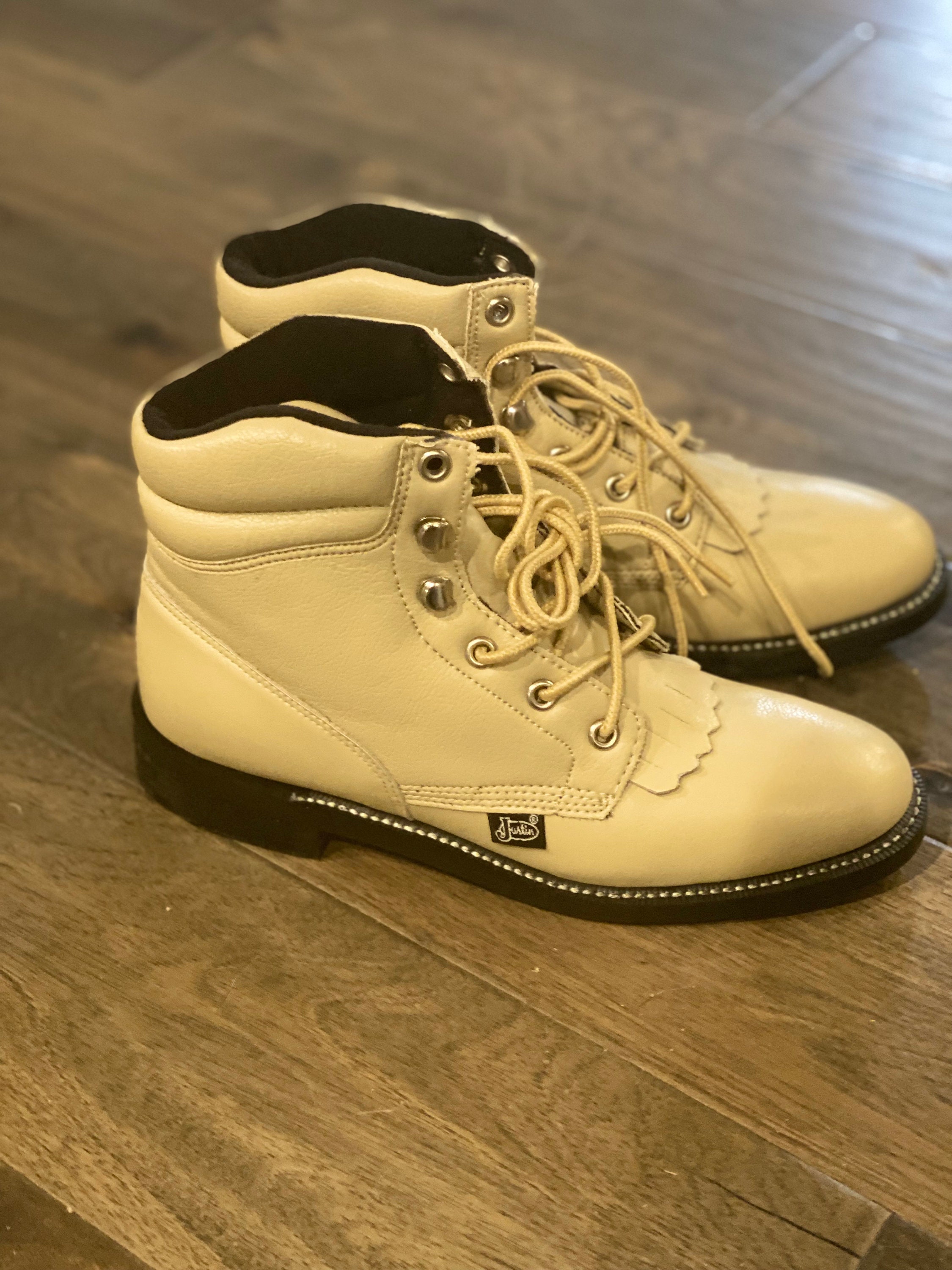 Justin Lace-up Boots - Etsy
