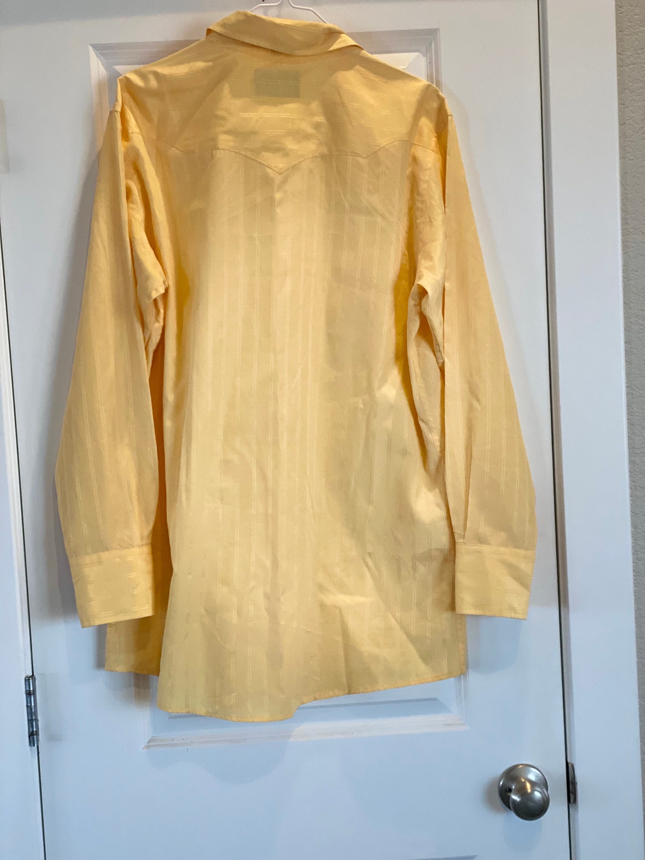 Retro Western Yellow Pearl Snap - Etsy