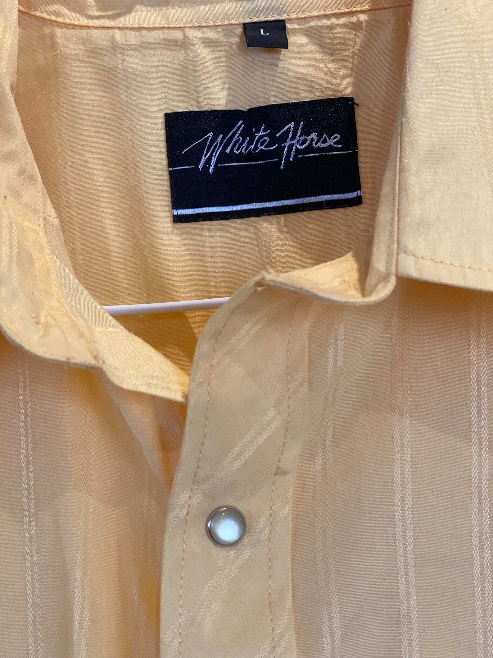 Retro Western Yellow Pearl Snap - Etsy