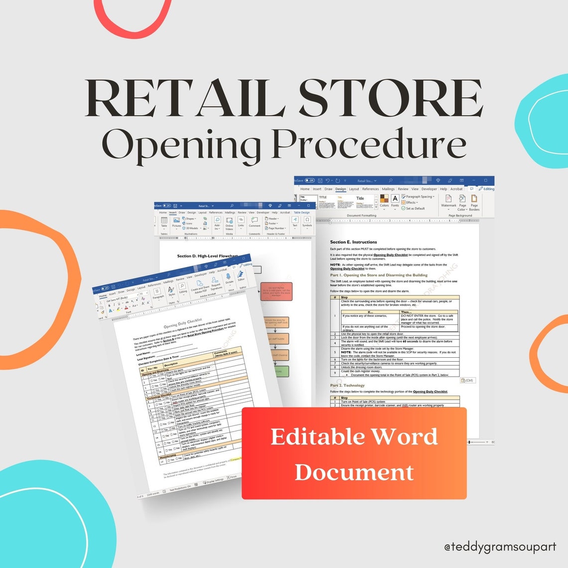 Retail Store Opening Standard Operating Procedure | Complete SOP ...