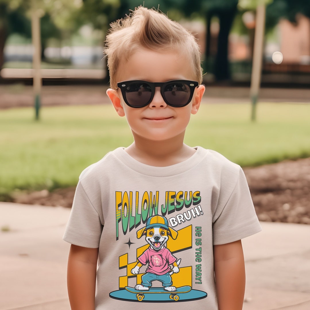 Follow Jesus Bruh. Kids Christian PNG File, Trendy Png Christian ...