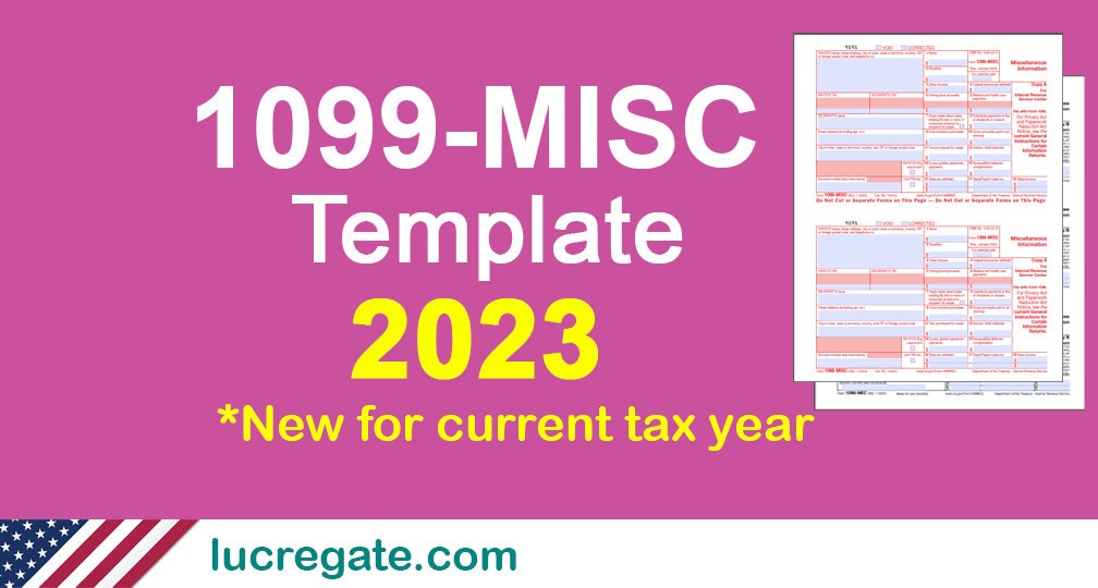 1099-MISC/1096 IRS Copy A 2023 Form Print Template for Word and PDF - Etsy
