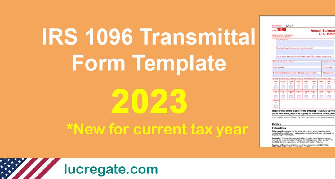 2023 Tax Year IRS 1096 Transmittal Summary Form Template - Etsy