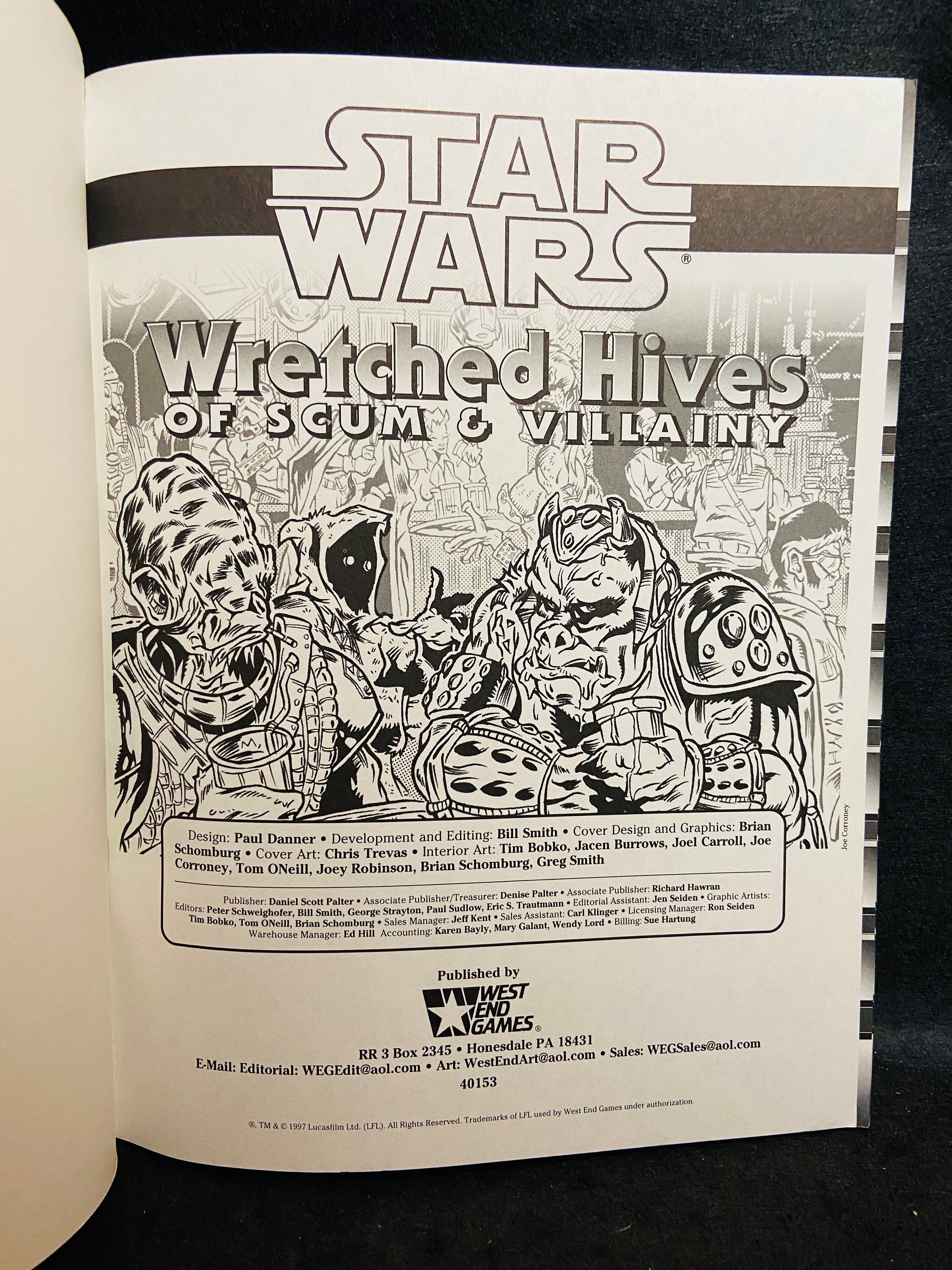 Wretched Hives of Scum & Villainy vintage Star Wars Role-playing Game ...