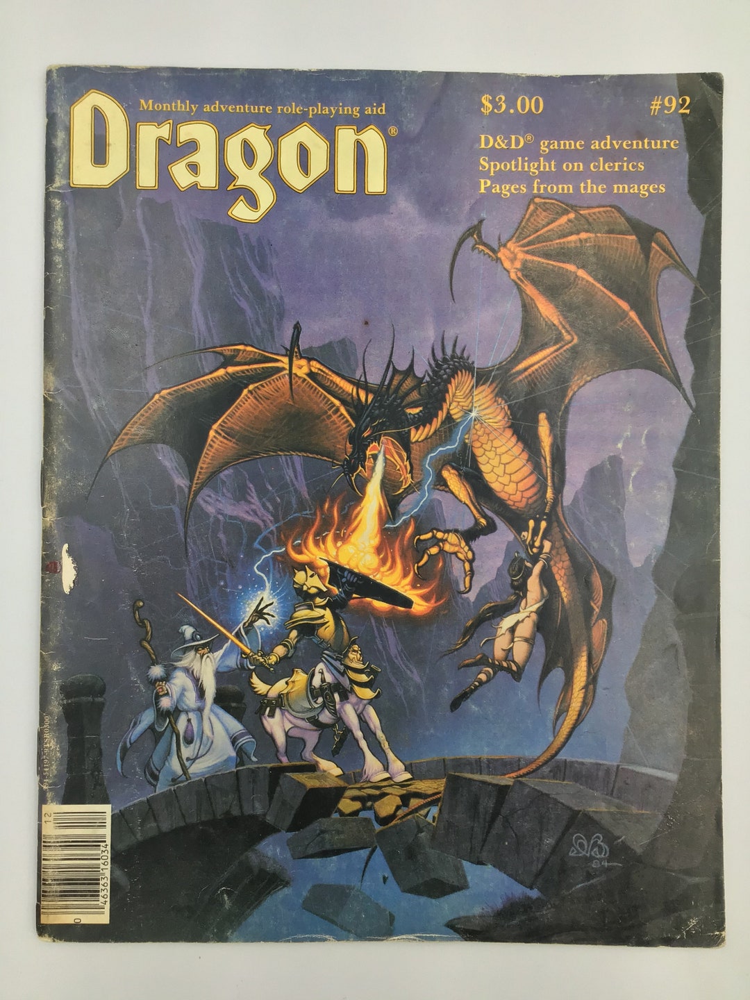 Dragon #092 (vintage 80’s Role Playing Magazine) - Etsy