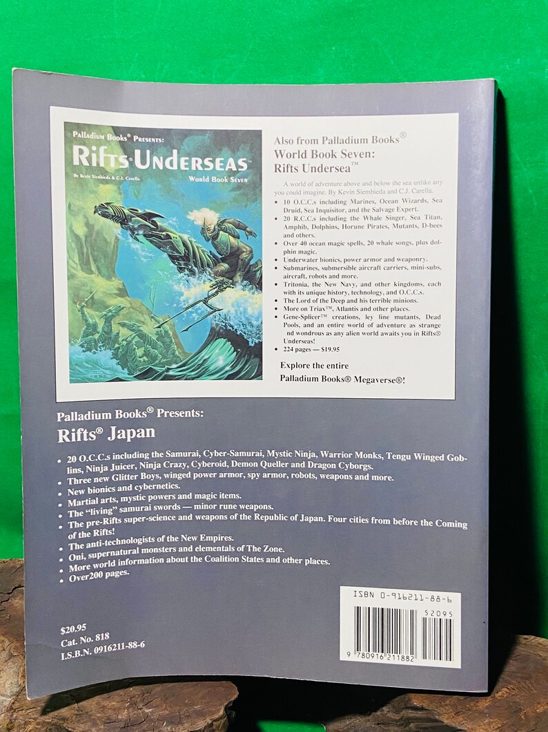 Rifts Japan: World Book #8 (vintage Role-playing Sourcebook) - Etsy