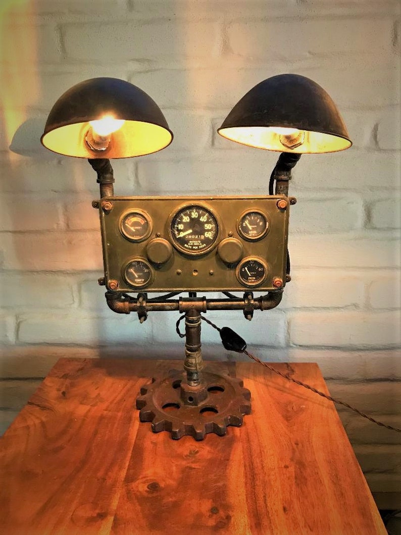 Steampunk Lamp Theme "radar" - Etsy