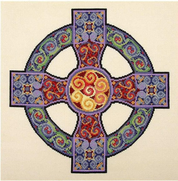 Celtic Cross Counted Cross Stitch Kit 16 count | Etsy
