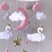 Pink Mobile // Swan Mobile // Baby Mobile // Swan Nursery | Etsy