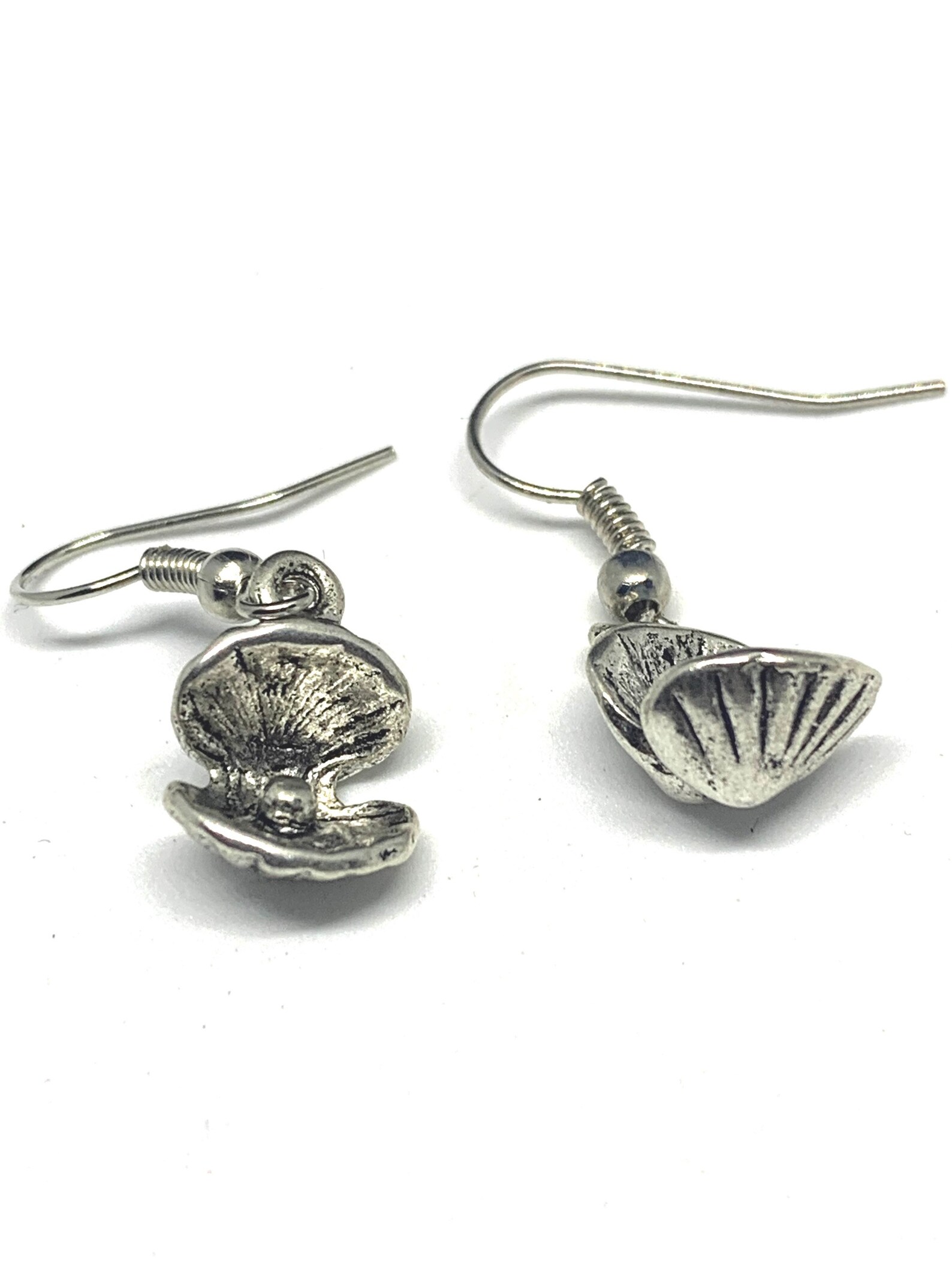 Almeja con pendientes de concha de sirena perla - Etsy España