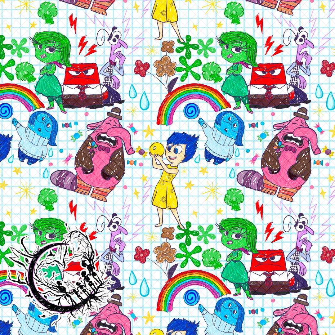 Emotions Scribble Digital Seamless Image - Etsy