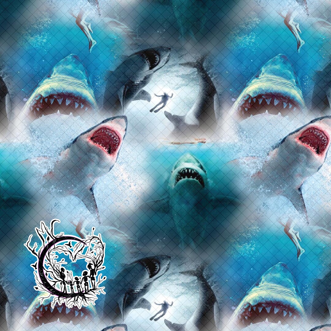 Sharks Digital Seamless Image - Etsy