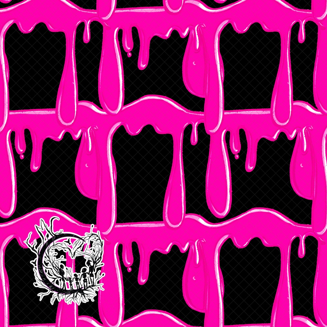 Pink Drip Seamless Digital Image - Etsy