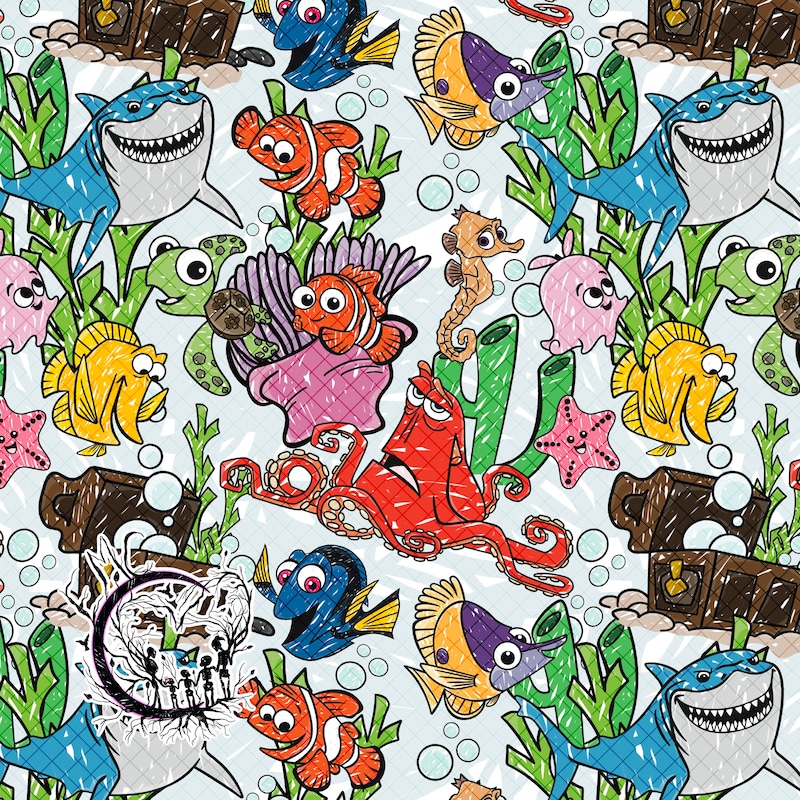 Finding Nemo Fabric - Etsy