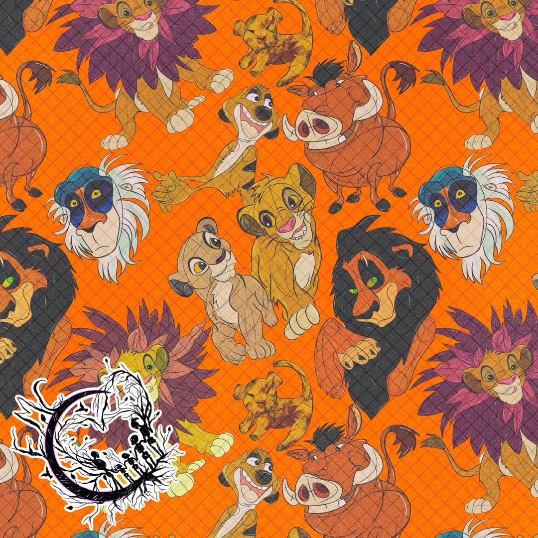 Lion Neon Colorways 4 Options Digital Seamless File - Etsy