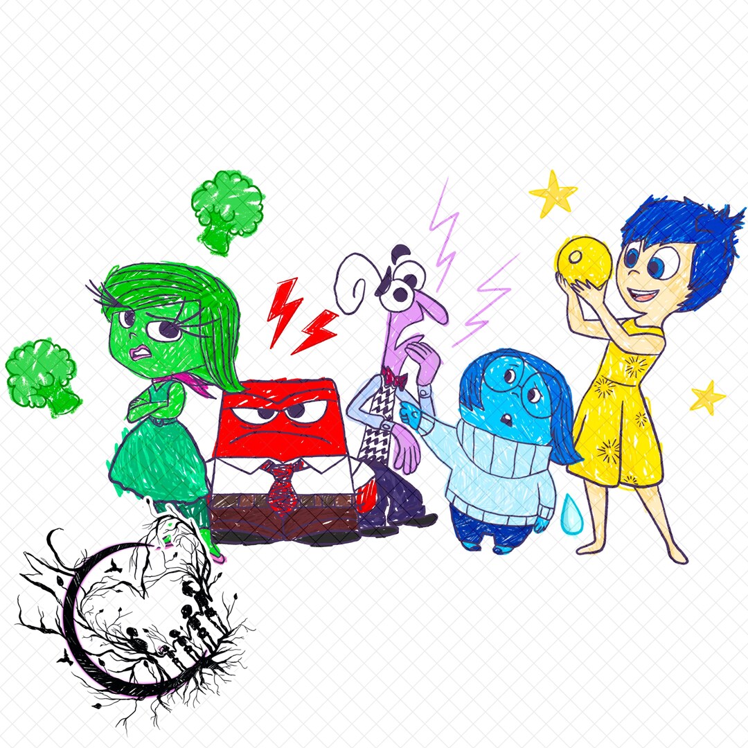 Emotions Scribble PNG Digital Image - Etsy