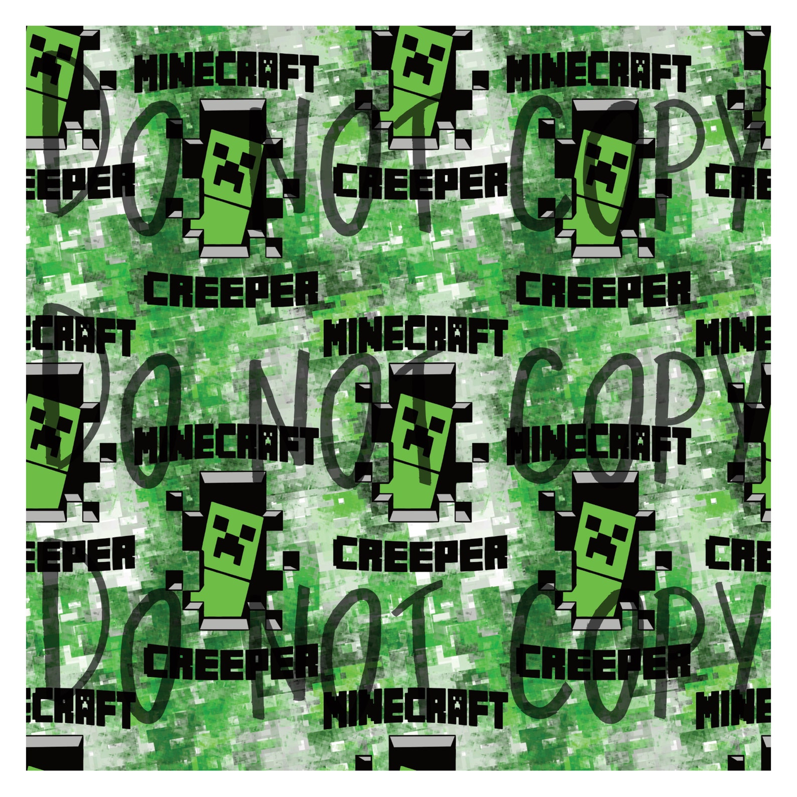 Creeper Seamless Digital Image | Etsy