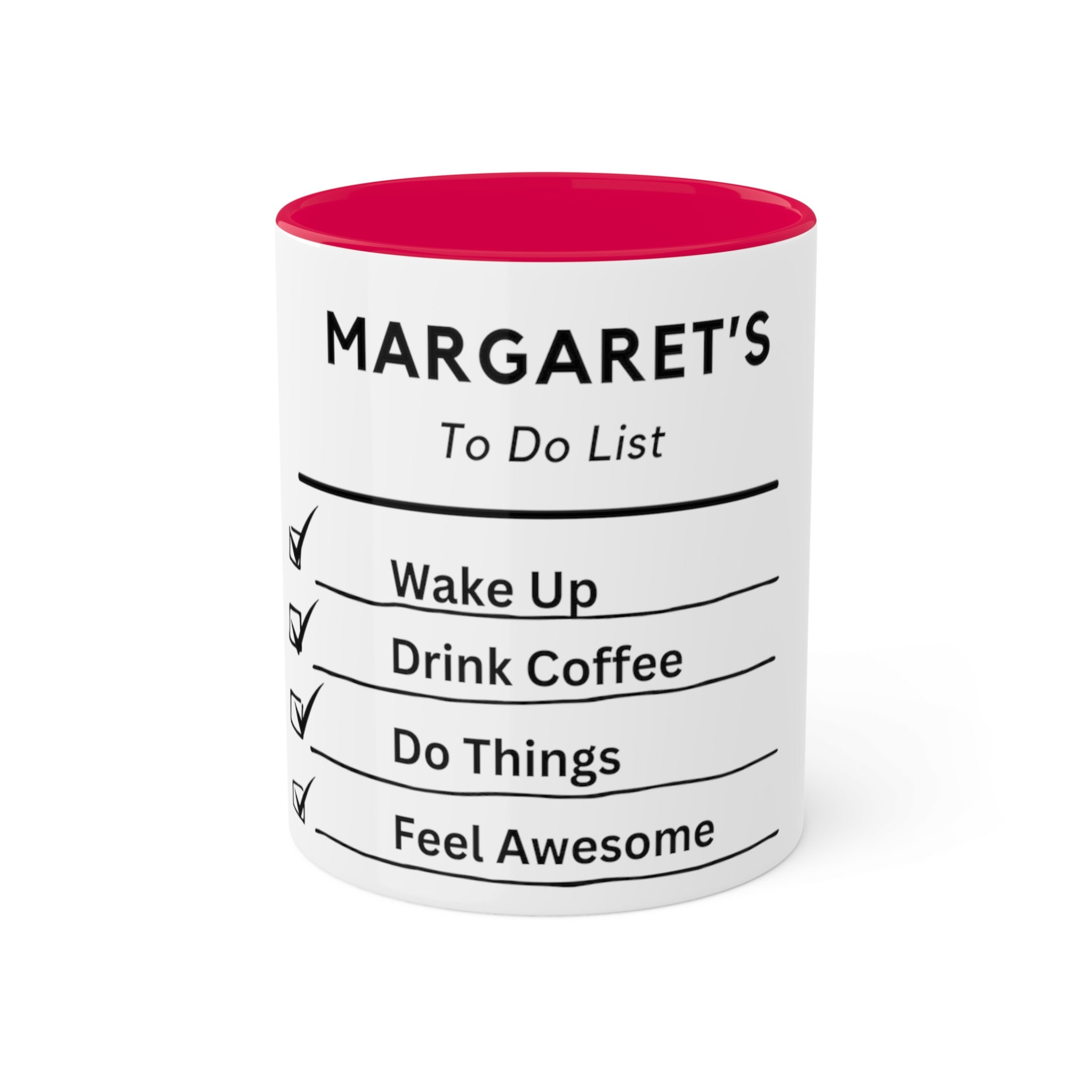 Custom Get Stuff Done Checklist Mug, to Do List Mug, Funny Coworker Cup ...