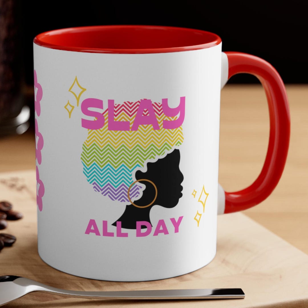 Slay All Day Coffee Mug, Gift for Coworker, Cofee Lovers Gift ...