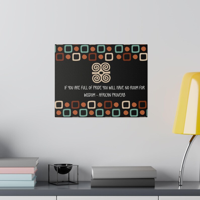 Dwennimmen Adinkra Symbol Canvas Art - Etsy