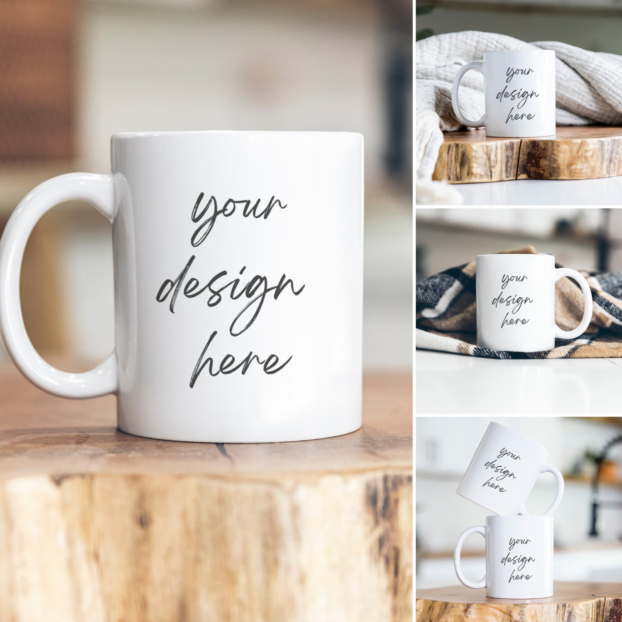 11oz Mug Mockup Bundle Coffee Cup Mock Up Mug Mockups Blank Etsy