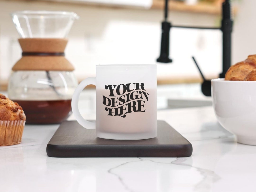 Frosted Glass Mug Mockup: Canva Compatible, Jpeg, Digital Download - Etsy