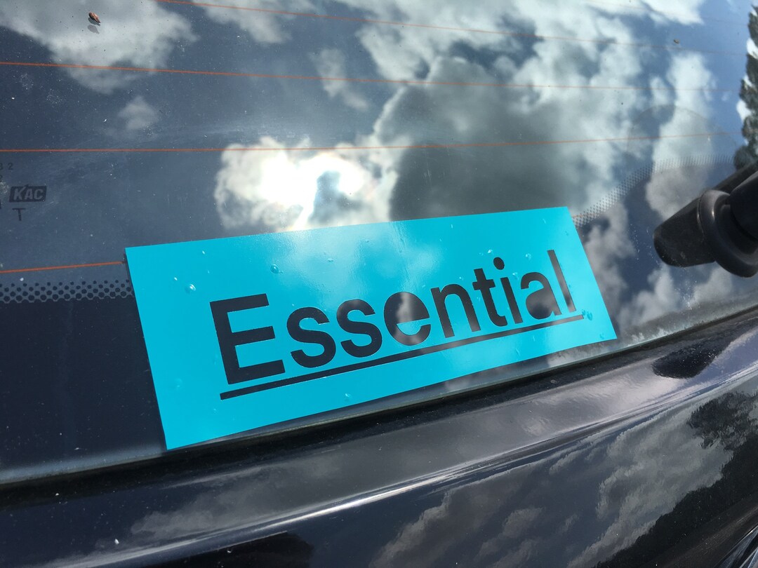 Car Window Sticker essential Employee AP004 - Etsy