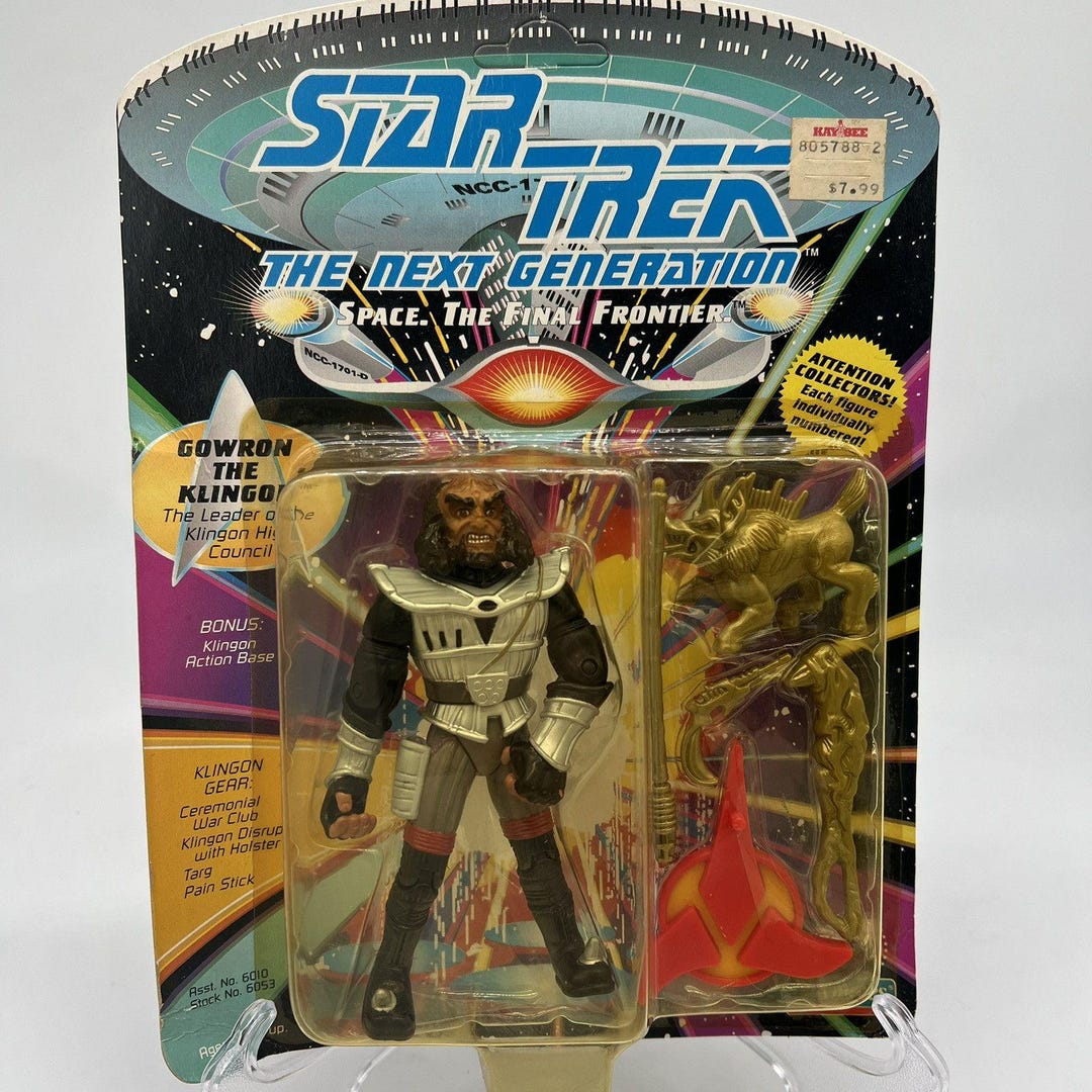 1992 Playmates Star Trek Next Generation Gowron the Klingon Toy Action ...