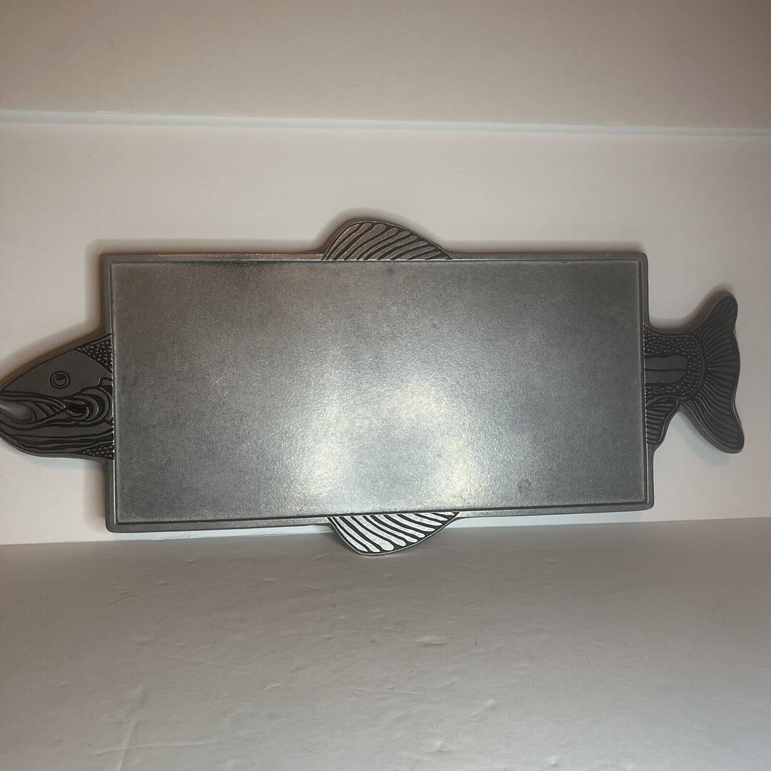 Vintage 1970s Wilton Armetale RWP Metal Fish Platter 21.5 Long - Etsy