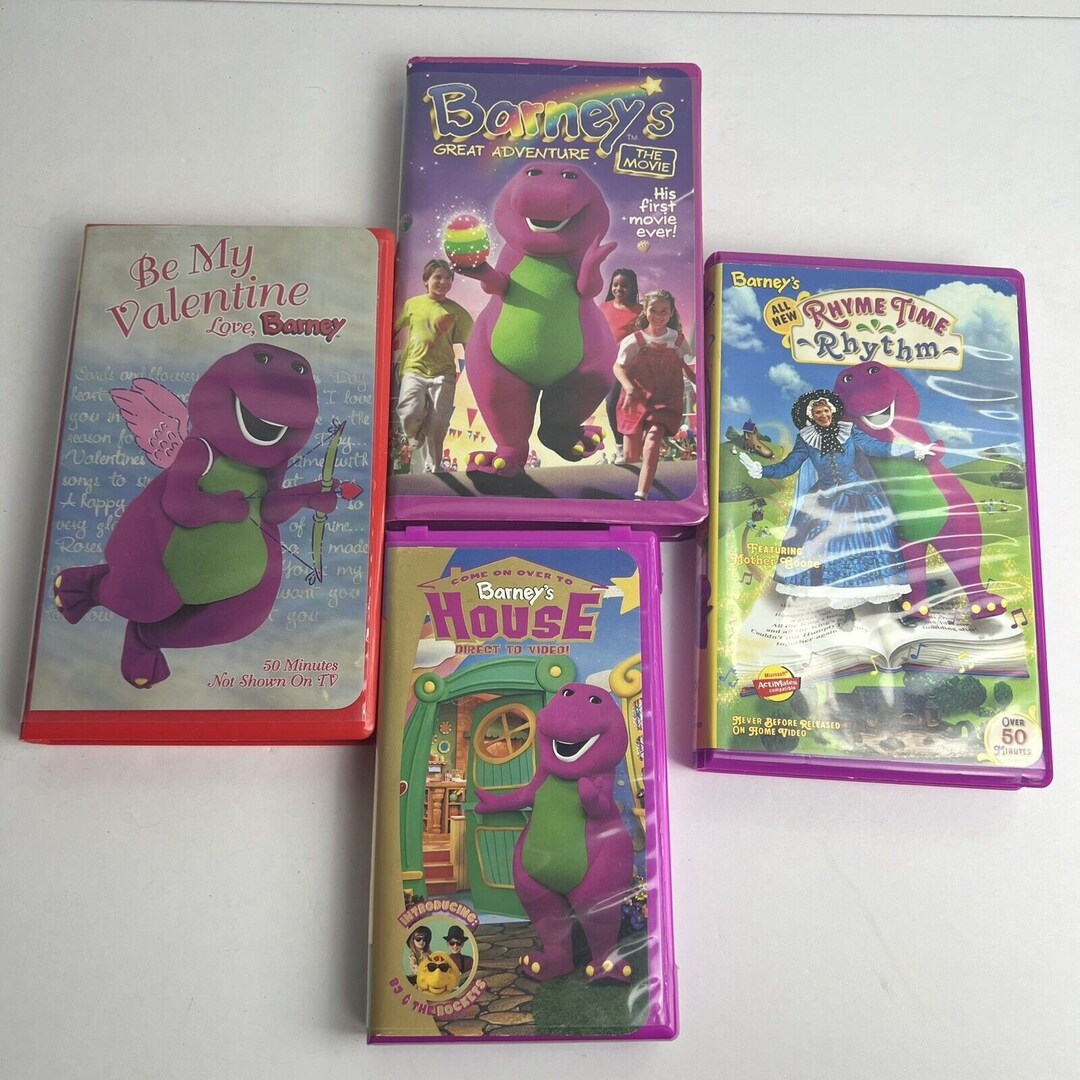 Bundle of 4 Vintage BARNEY VHS Tapes - Etsy UK
