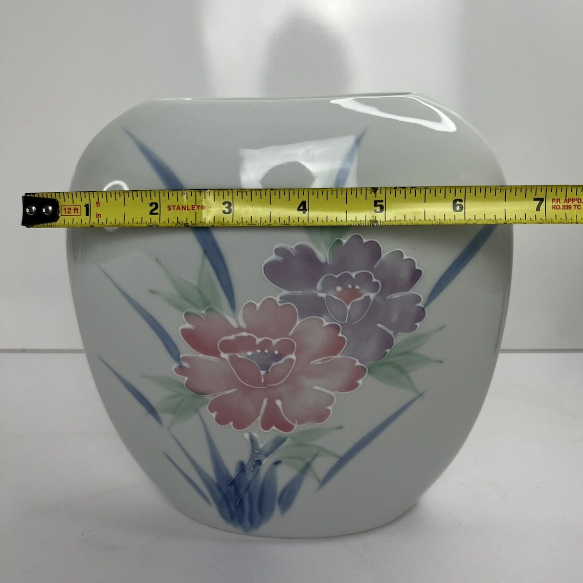 Vintage 1984 Teleflora Art Deco Style Floral Vase - Etsy