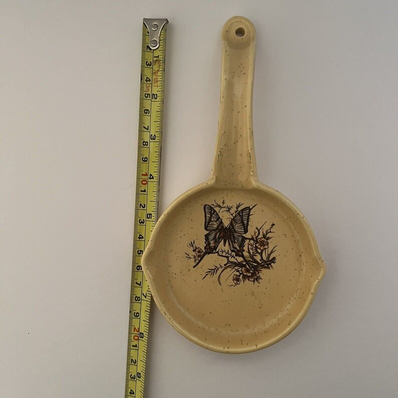 Vintage Treasure Craft Pottery 1970's Mariposa Cuchara Decoración de ...