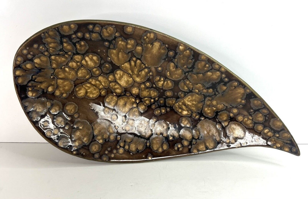 Vintage Hobbyist Amoeba Kidney Shape Tray Dish Catch All Coffee Clouds ...