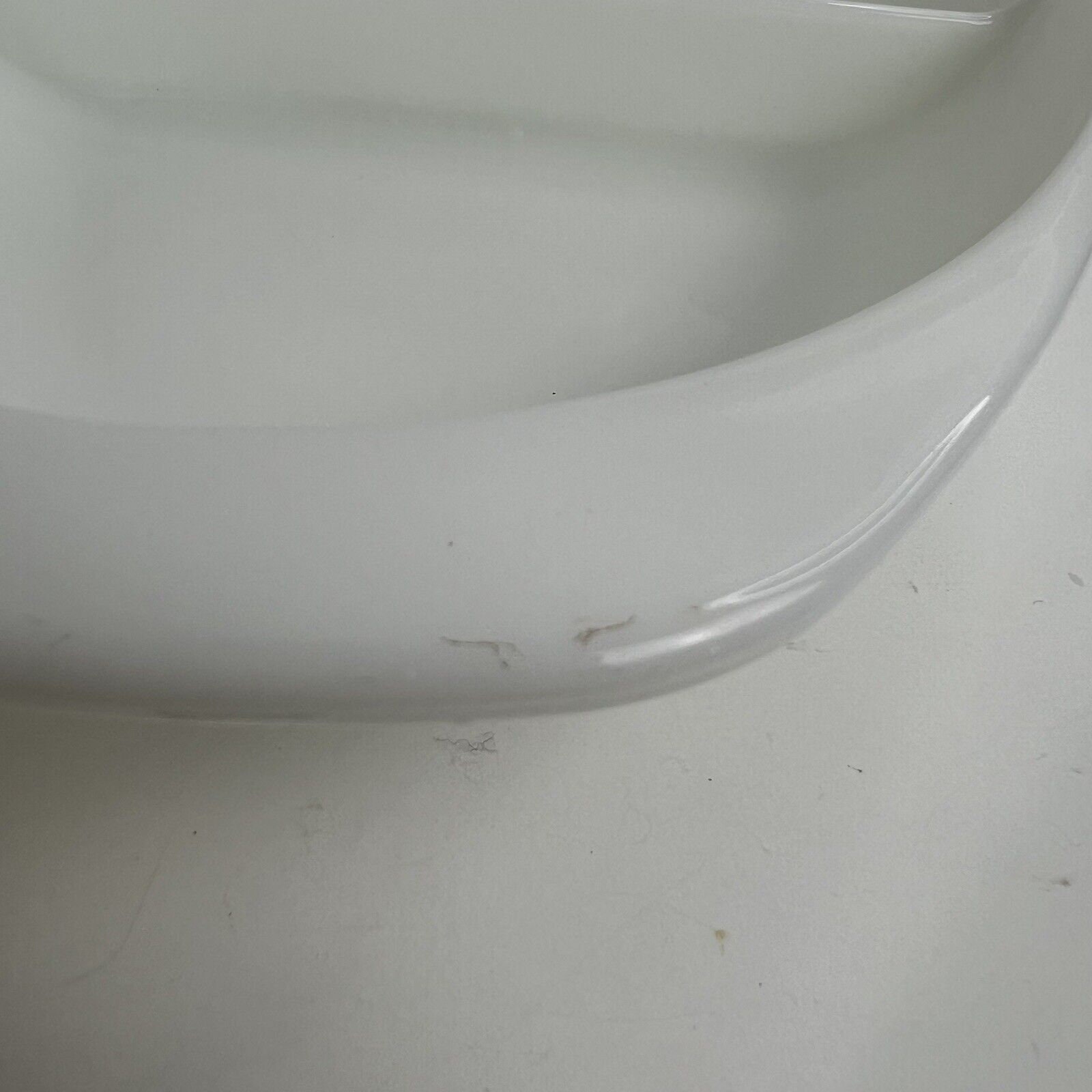 Vintage 1960s Pyrex White Milk Glass Divided Platter - Etsy