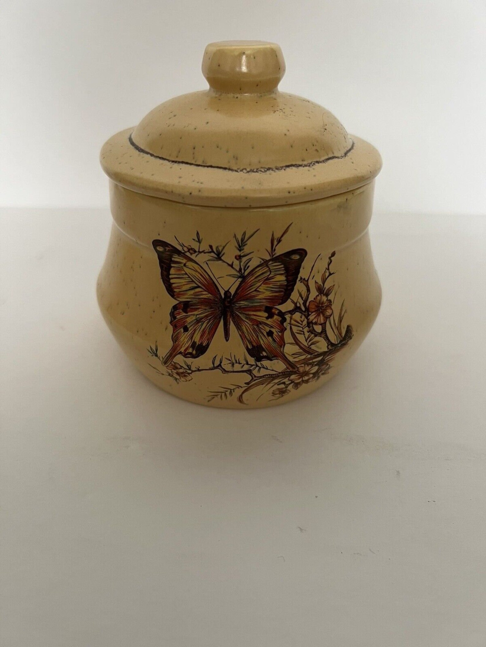 Vintage Treasure Craft Pottery 1970s Butterfly Cream and Sugar Set S2 ...