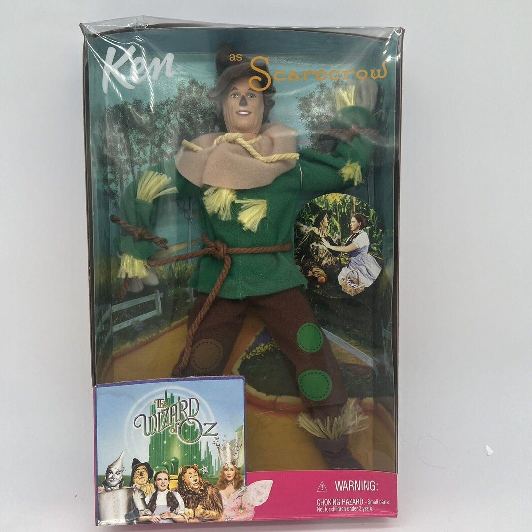 Barbie Ken as Scarecrow in the Wizard of Oz Doll 1999 Mattel Wicked Org ...