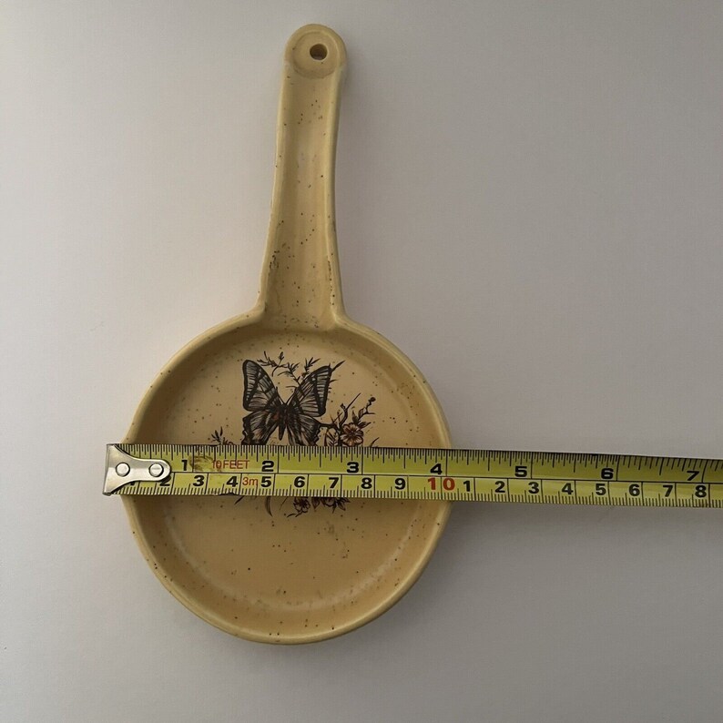 Vintage Treasure Craft Pottery 1970's Mariposa Cuchara Decoración de ...