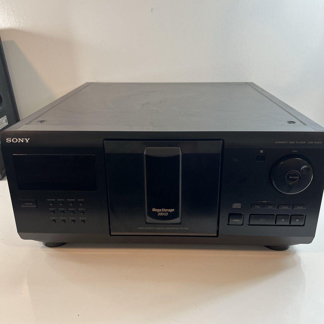 Vintage Sony CDP-CX210 200 Disc Mega Storage CD Changer Tested and ...