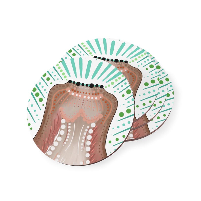 Artistic Aboriginal Art Coasters: Unique Decoration for Home, Coffee ...