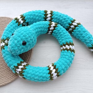 No Sew Crochet Pattern Snake Plush Amigurumi Tutorial PDF in English - Etsy
