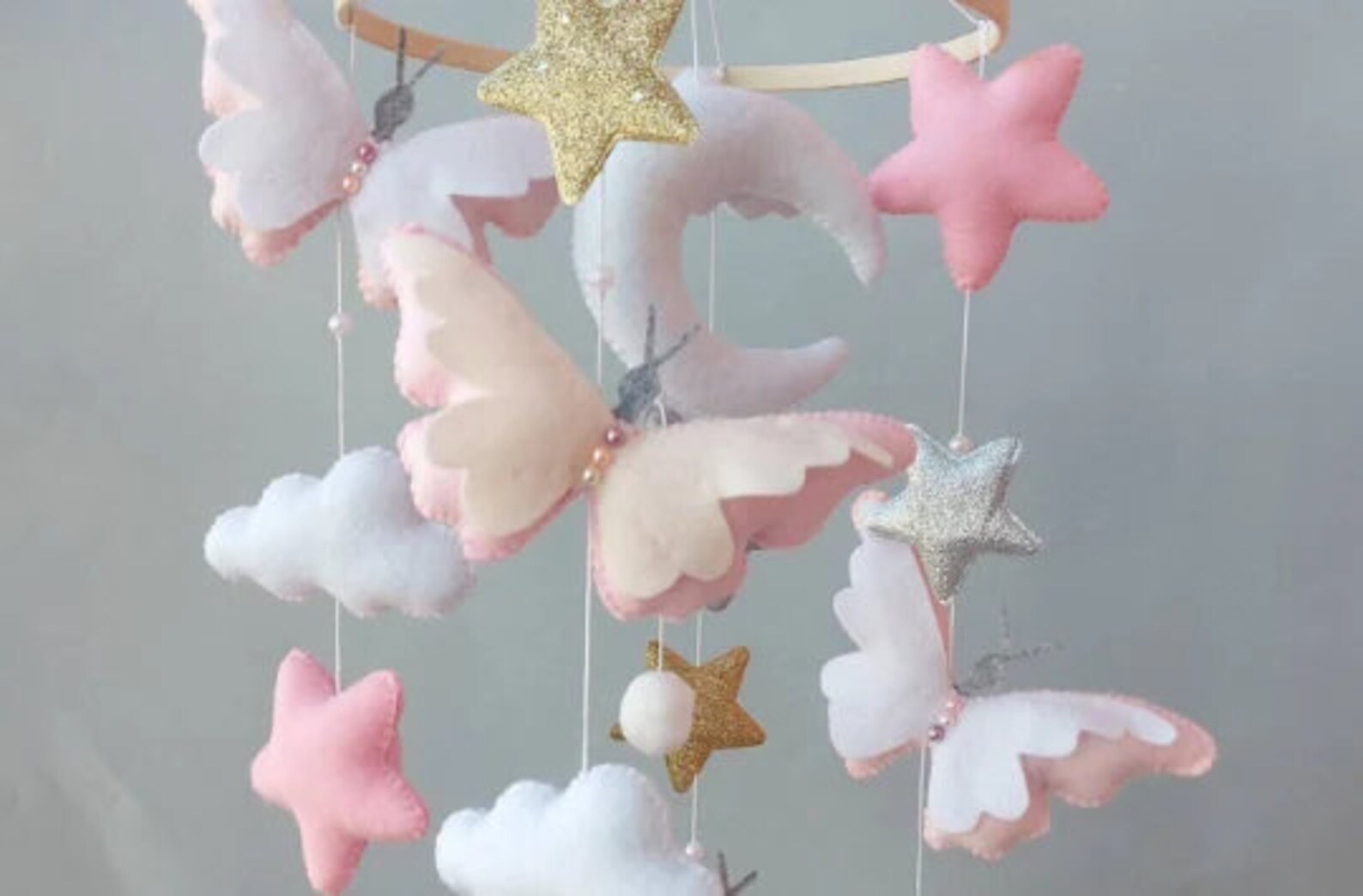 Butterfly Mobile Montessori Baby Girl Crib Mobile Baby - Etsy