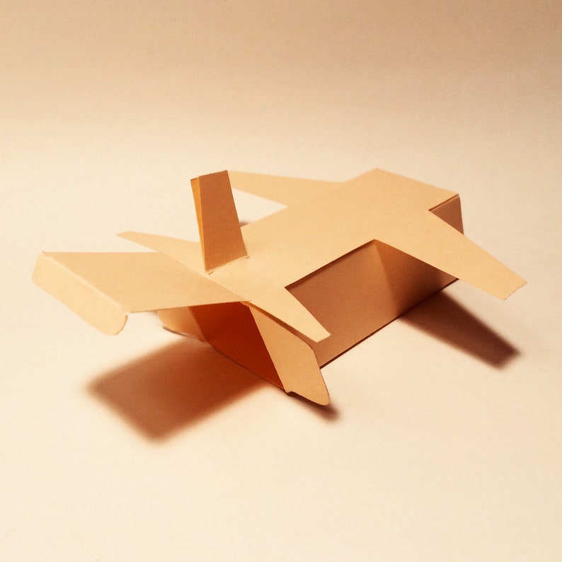 Airplane Box Template Plane Box Paper Plane Paper Airplane | Etsy