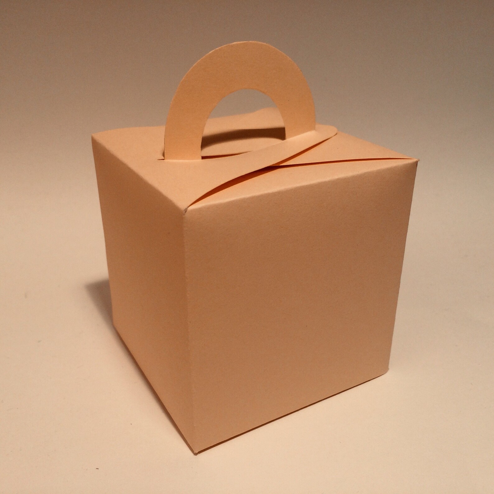 Box with handle template square box cube box favor box | Etsy