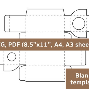Bottle box template bottle packaging bottle container | Etsy