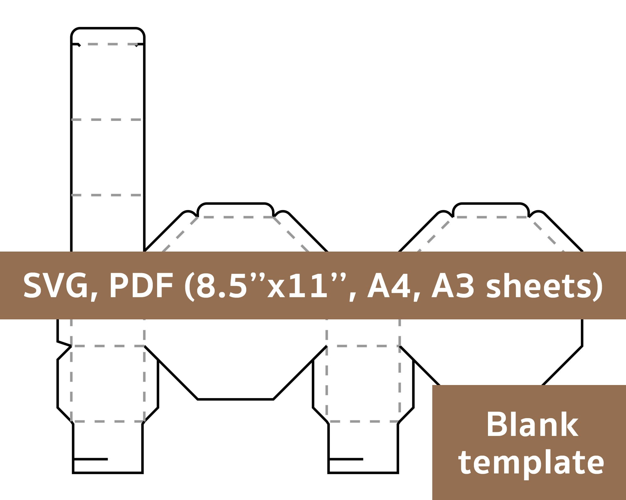 Octagon box template octagonal box octagon bag octagonal | Etsy