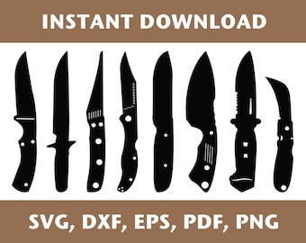 Knife Dxf | Etsy